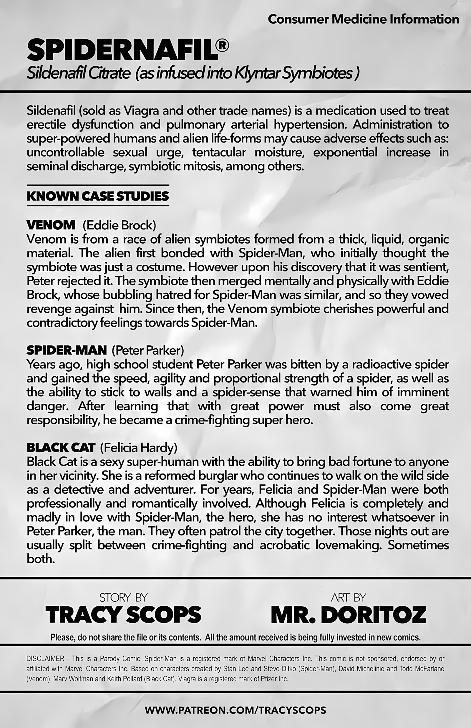 Spidernafil Tracy Scops Spidernafil Gede Comix